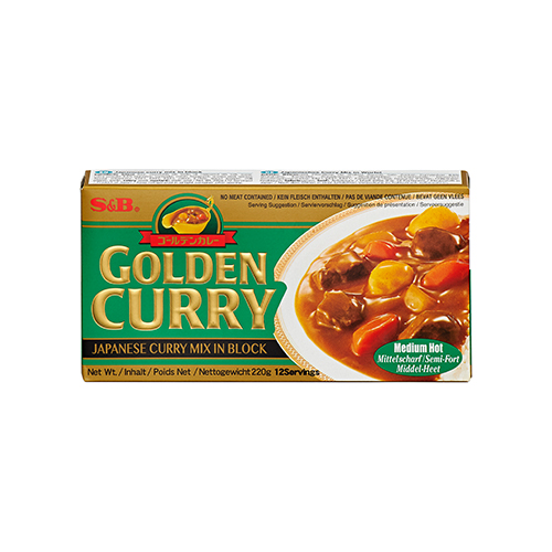 Golden Curry Mix Medium Hot 220g | Search | Products | S&B Foods Global ...